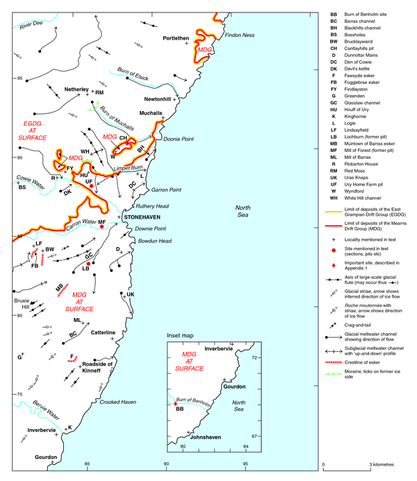 Glaciolacustrine deposits, Quaternary, Cainozoic of north-east Scotland ...