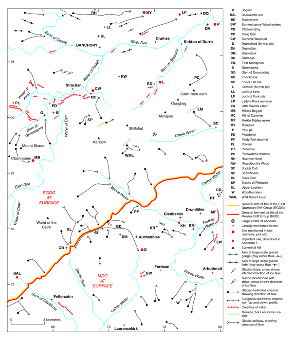 Glaciofluvial deposits, Quaternary, Cainozoic of north-east Scotland ...