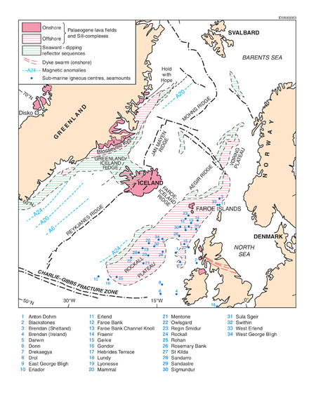 Igneous geology: regional setting, Palaeogene volcanic districts of ...